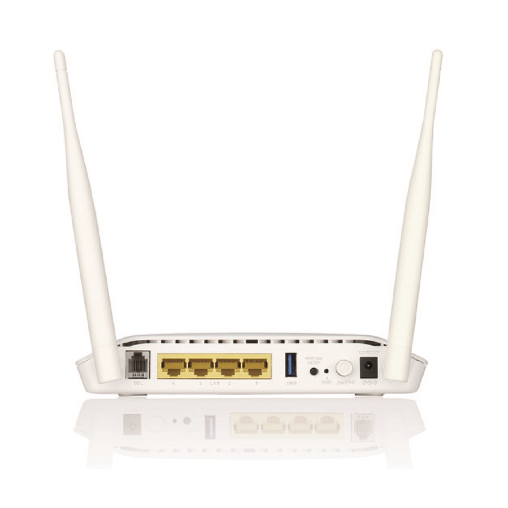 مودم روتر ADSL2 Plus بی‌ سیم N300 دی لینک مدل D-Link DSL-2750U